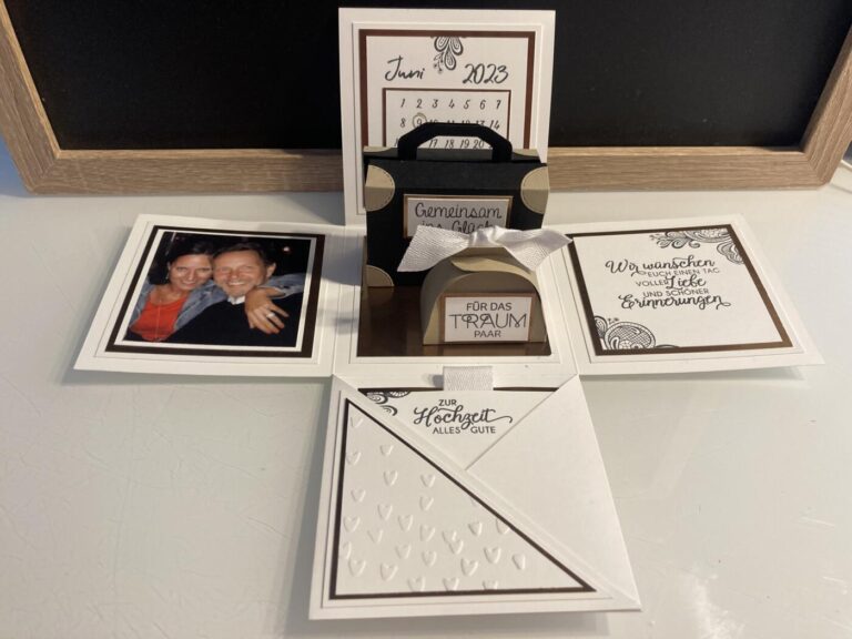Explosionsbox zur Hochzeit/ Wedding Explosion Box (8/2023) | tatjanakreativ